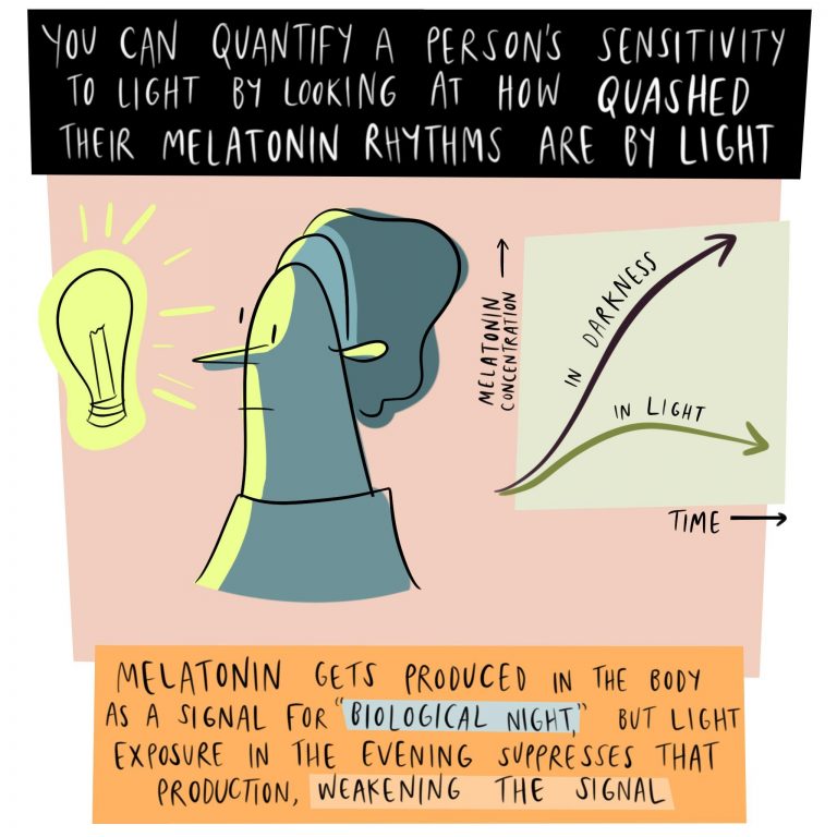 We’re all sensitive to light at night, but some are much, much more ...